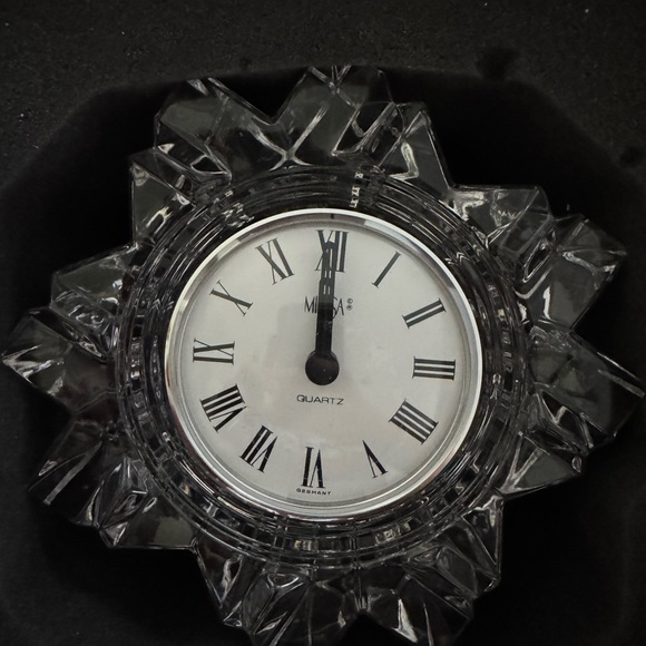 Mikasa | Wall Decor | Mikasa Black And White Wall Clock With Crystal ...